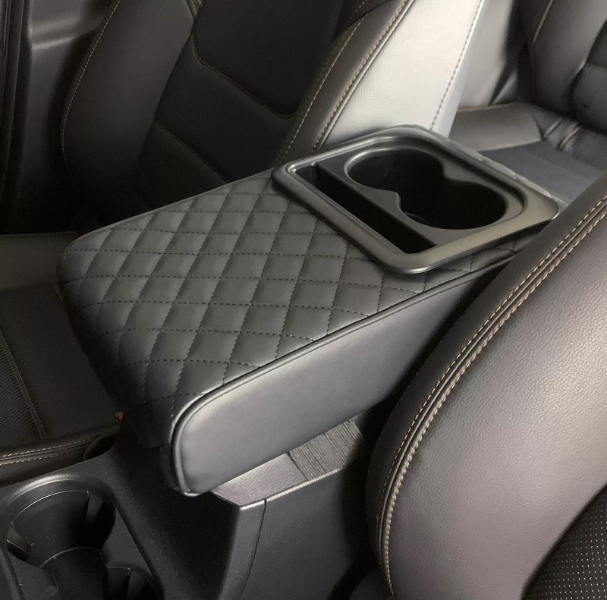 Universal Automotive Center Console Armrest Cushion with Built in Stor ...